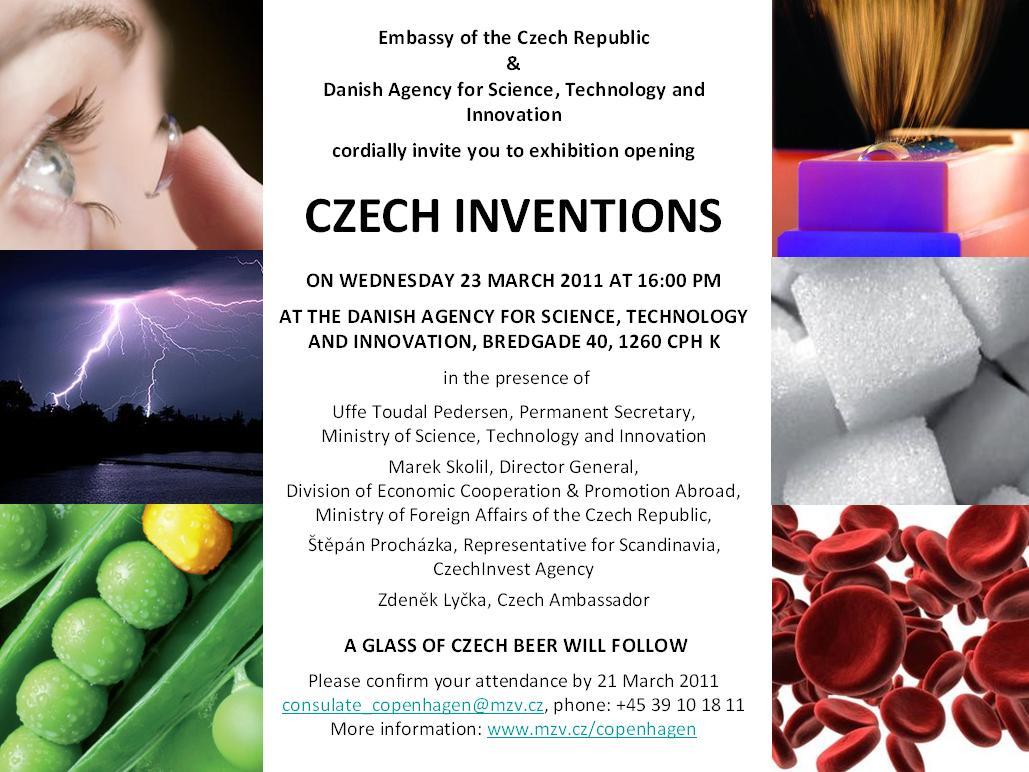 COMING SOON: Opening of the exhibition “Czech Inventions“ in Copenhagen ...