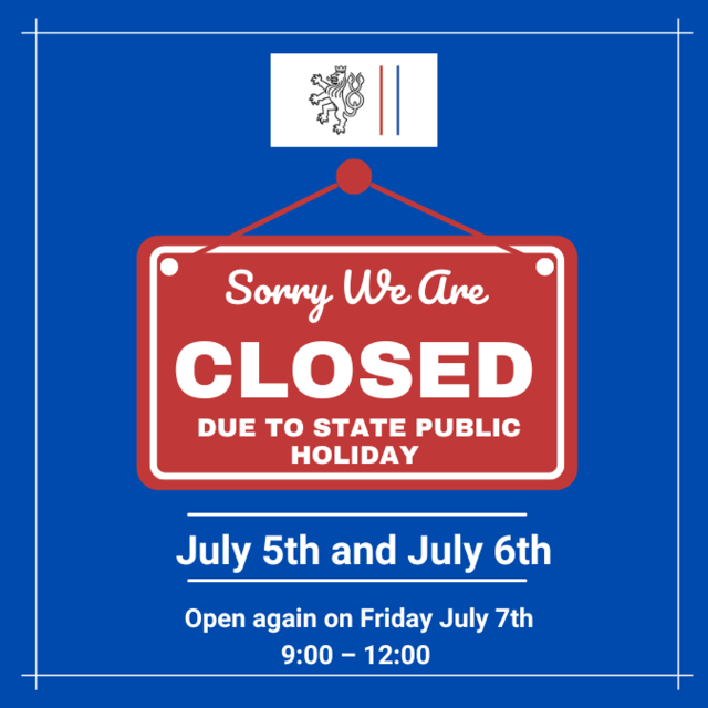 PLEASE NOTE - we will be closed on July 5th and 6th, 2023 | Embassy of ...